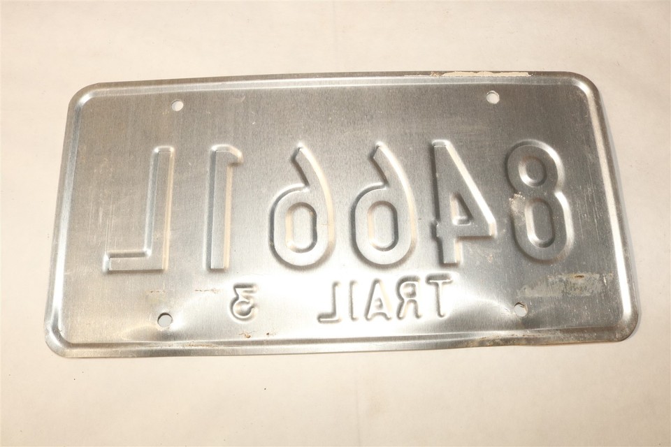 1996 INDIANA LICENSE PLATE TRAILER - Vintage Original Retro Car ...