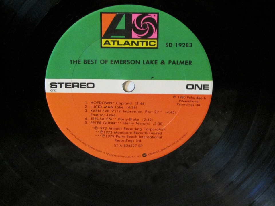 EMERSON LAKE & PALMER "THE BEST OF ELP " PROGRESSIVE ROCK COLLECTIBLE ...