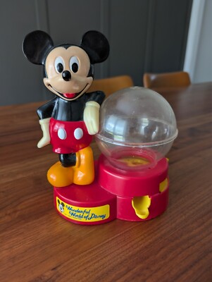 Vintage Mickey Bubble Gum Machine | eBay