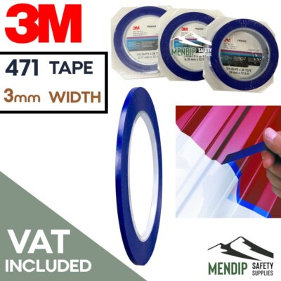 3M 1/8 x 36yd Scotch Blue Fine Line Vinyl Striping Tape PN06404 | eBay