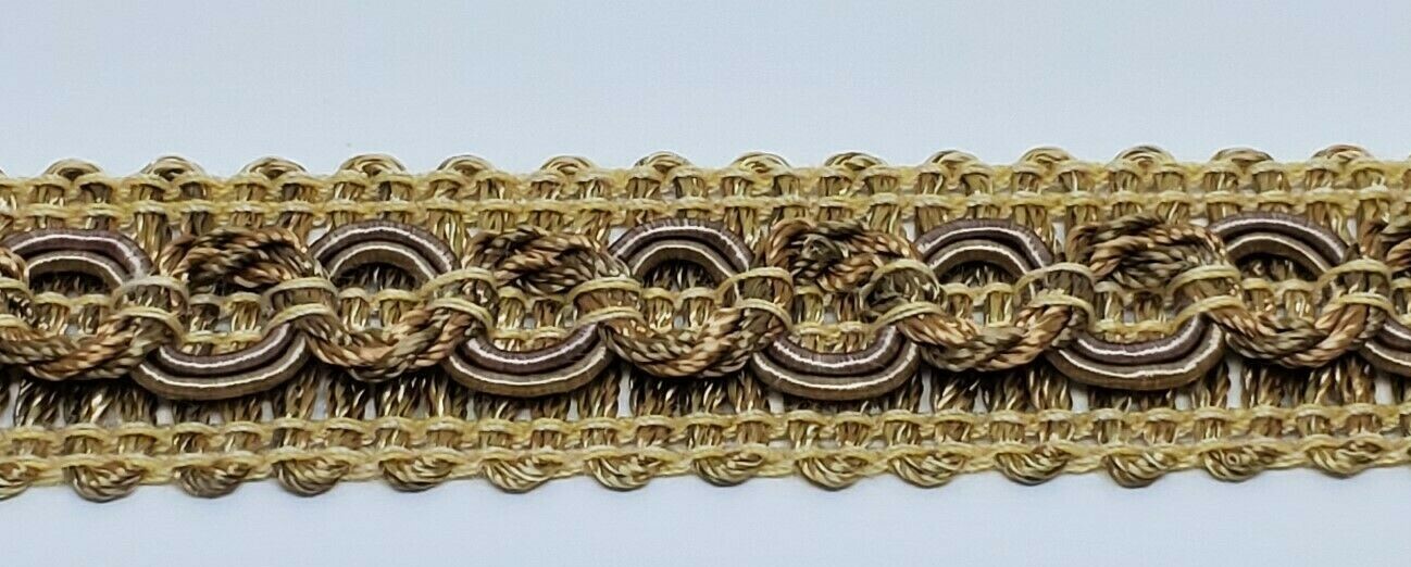 3/4" Braided Gimp Border Trim for Home Decor projects - Gold, Green ...
