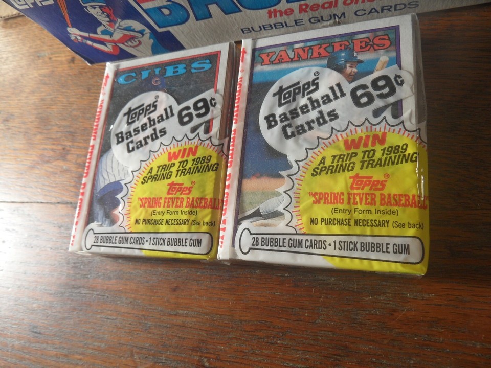 M-68 1988 Topps beaseball celo pack lot X2 packs 28 cards per pack | eBay