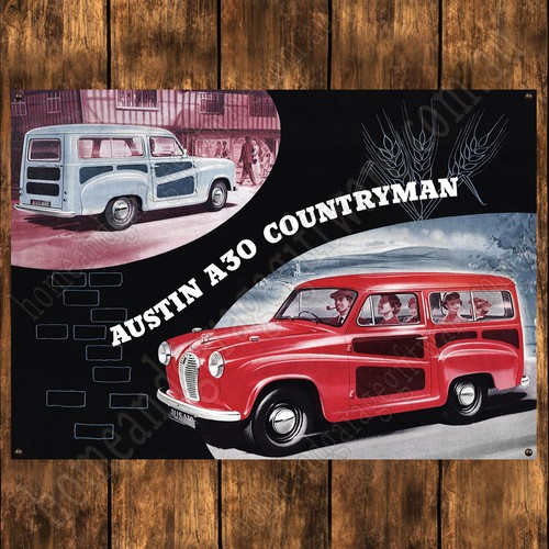 200MM x 285MM ALUMINIUM SIGN - AUSTIN A30 COUNTRYMAN | eBay