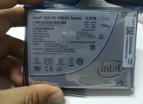 Intel DC P3500 Series 2TB SSD 2.5" MLC PCIE NVMe SSDPE2MX020T4 Solid State Drive | eBay