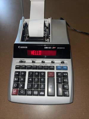 Canon MP20DH III Printing Calculator 12 digits 2 colors Tested ...
