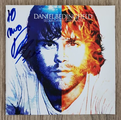Daniel Bedingfield Signed Second First Impression CD Booklet Singer ...