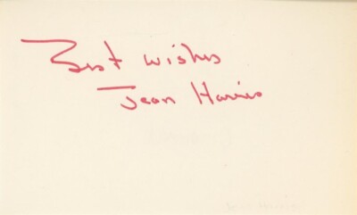 Jean Harris- Signed Notecard (Murderer) | eBay