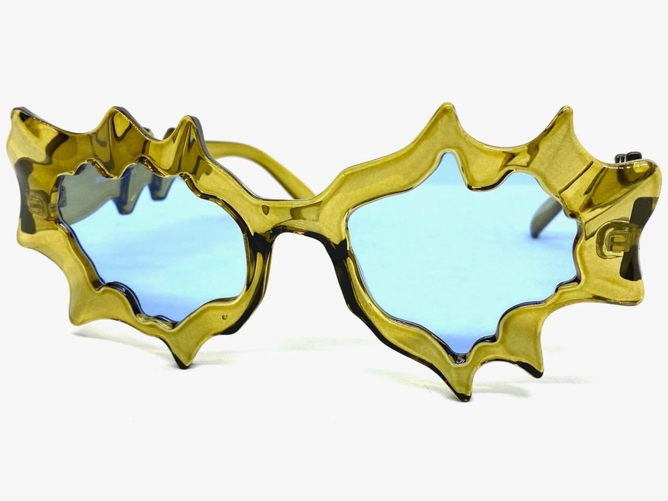 Crazy Insane Party Raver Club Costume SUN GLASSES Funky Unusual Frame ...