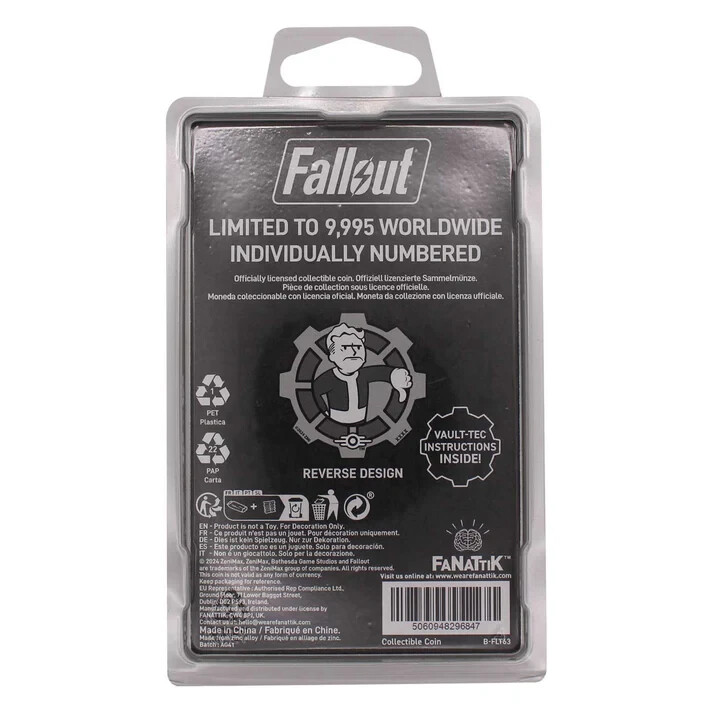 Fallout Black & White Vault Tech Boy Decision Flip Official Limited ...