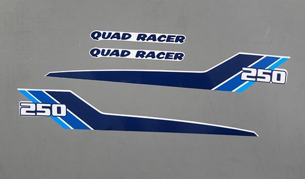 1986 Suzuki LT250R Decal Kit White Plastics LT250 Stickers Graphics ...