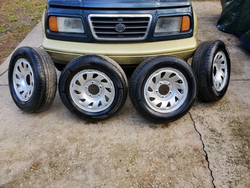 Suzuki sidekick 15 inch oem steel wheels Samurai Geo Tracker Vitara X90 ...