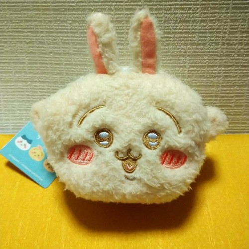 [Chikawa] fluffy mini caramel pouch rabbit pouch only | eBay