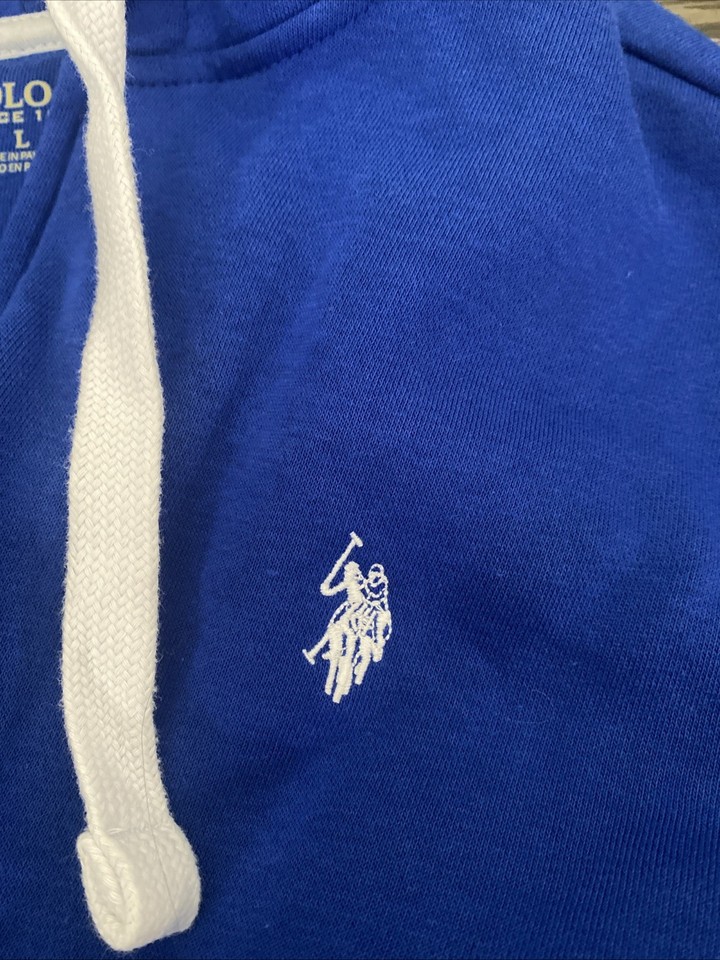 U.S. Polo Assn. Men's Full Zip Fleece Hoodie Color Blue New With Tag | eBay