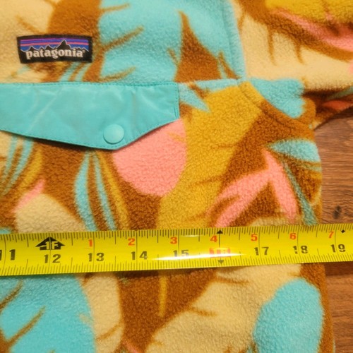 Patagonia Synchilla Floral Hawaiian Snap-T Fleece Pullover Plants Polar ...