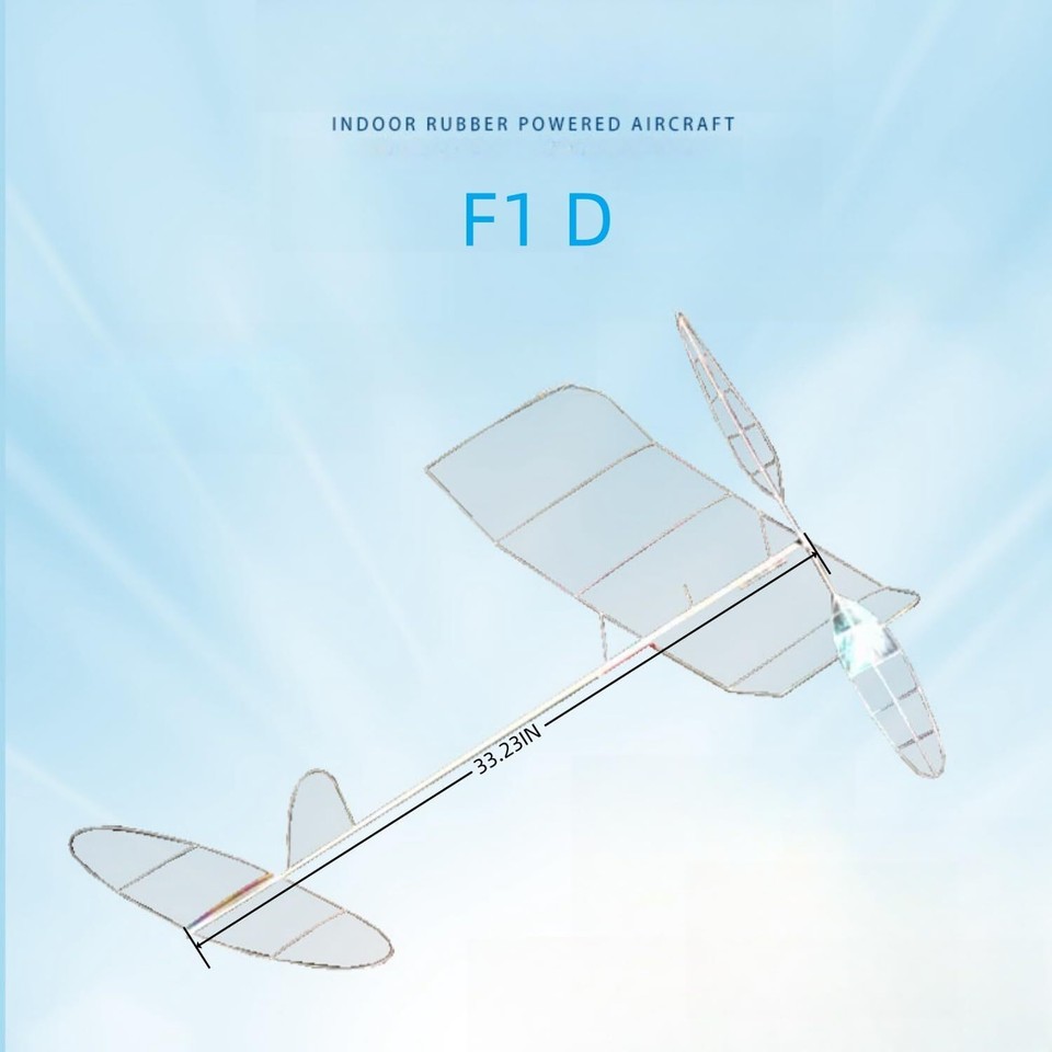 F1d Plane Kit, New F1d Template Set, Rubber Band Powered Airplane | eBay UK