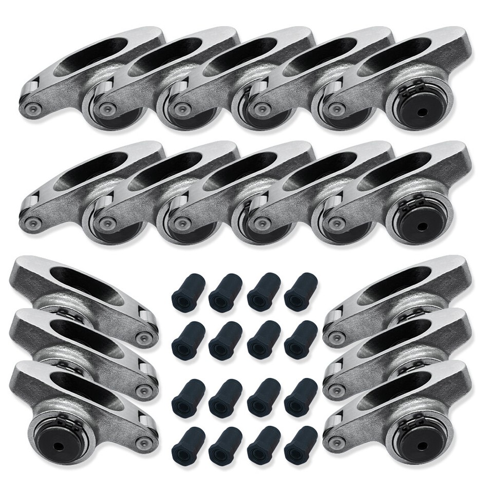 For Chevy SBC 350 400 1.6 Ratio 7/16" Stud Stainless Steel Roller ...