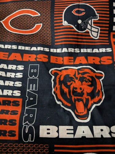 NFL Chicago Bears Logo Cotton Fabric 56" x 3 yds | eBay