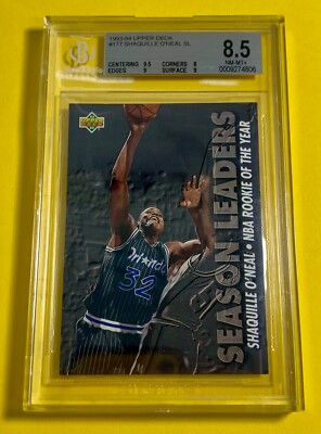 1993-94 Upper Deck #177 Shaquille O'Neal SL Shaq - BGS 8.5 NM-MT+ | eBay