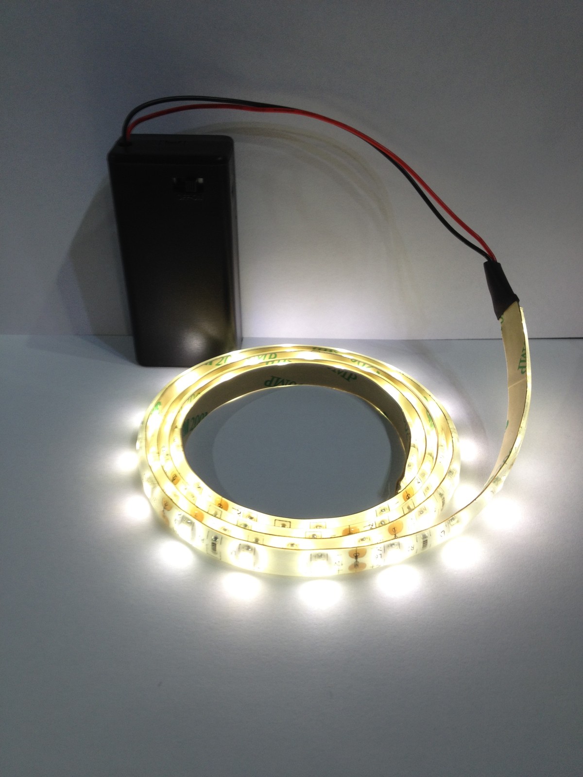 Display Warm White Led Light Strip 9V Battery Operated 500mm Waterproof ...