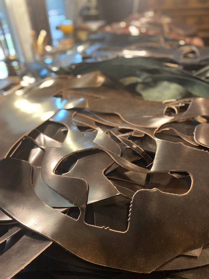 Horween Shell Cordovan Leather Scrap 3lbs Box Various Colors | eBay