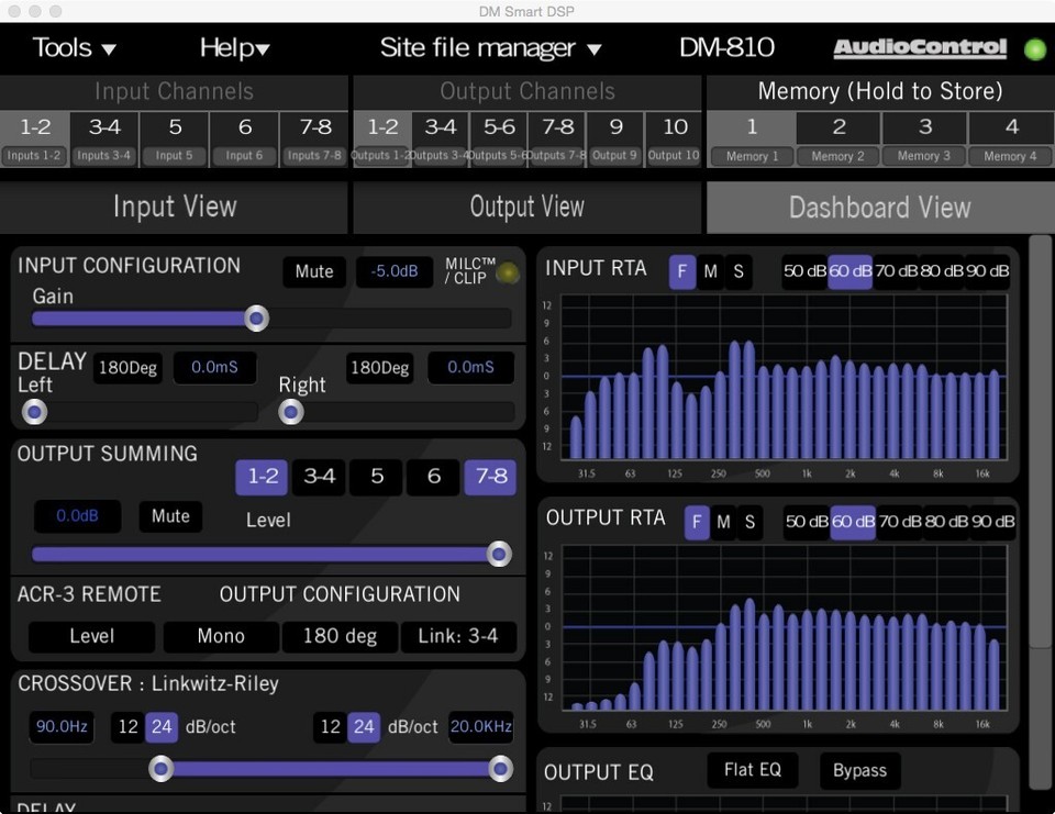 AudioControl DM-810 DSP Matrix Digital Signal Processor 8-CH Input/10 ...