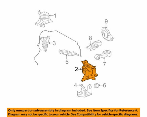 12372-21131 Toyota Insulator, engine mounting, lh(for transverse engine ...