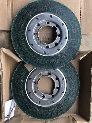LOT OF 2 Osborn 8" Medium Face Encapsulated Wire Wheel 31/64" Wide x 2 ...