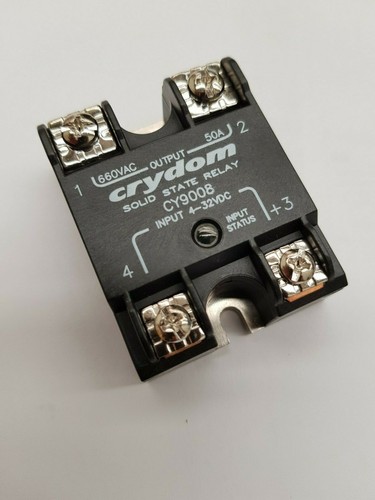 CRYDOM CY9008 50A SOLID STATE RELAY 4-32VDC CONTROL INPUT, 660VAC ...