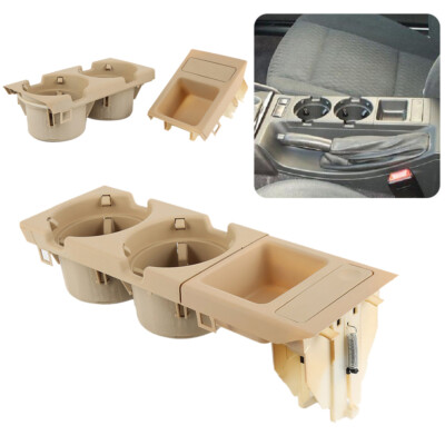 For BMW E46 323i 325i 328i 330i M3 51168217955 Beige Cup Holder W/ Coin ...