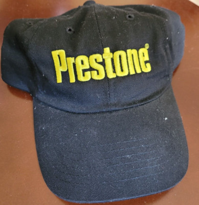 Vintage Prestone Stitched Logo Black Baseball Cap Hat - New Without ...