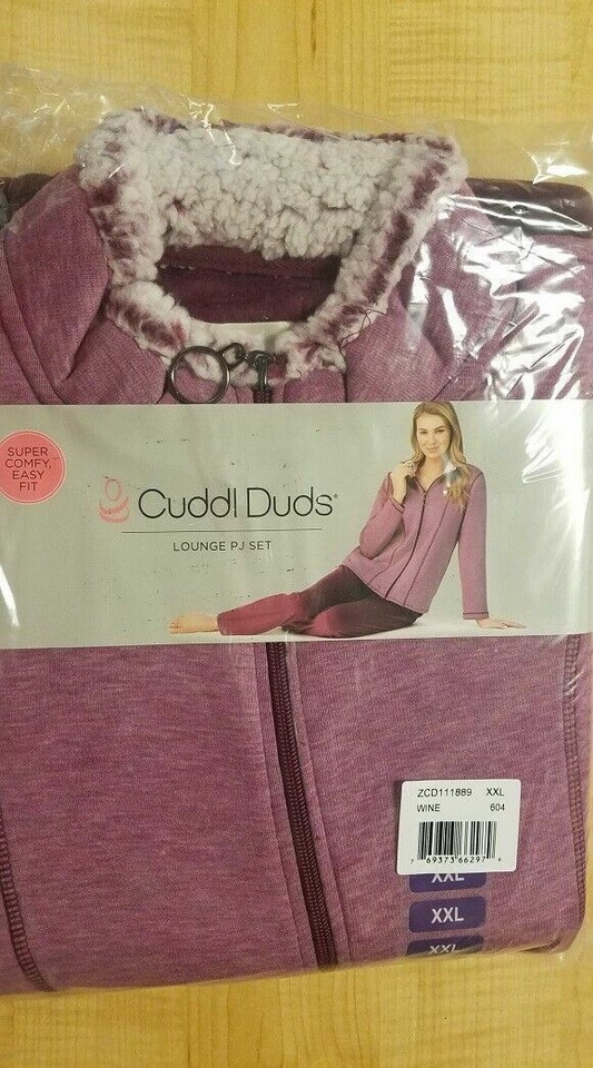 CUDDL DUDS FLEECE JACKET LOUNGE SET *CHOOSE COLOR & SIZE* | eBay