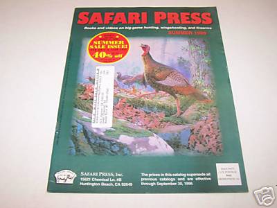 1996 SAFARI PRESS hunting books catalog | eBay