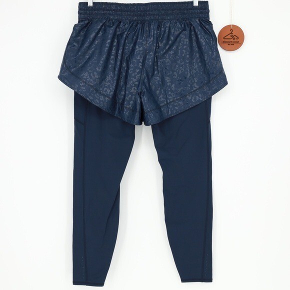 Athleta Navy Rainier 2-in-1 Performance Tights Size X… - Gem