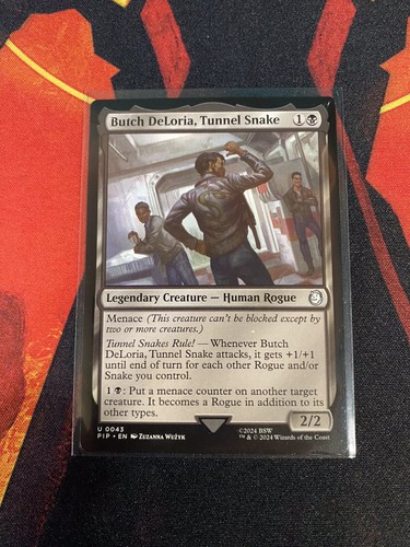 MTG Magic The Gathering Butch Deloria, Tunnel Snake Legendary Fallout ...