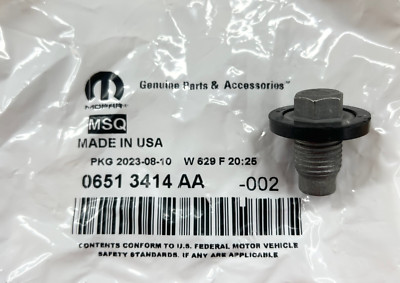 ENGINE OIL DRAIN PLUG JEEP DODGE 96-2024 MOPAR CHRYSLER OEM 6506214AA ...
