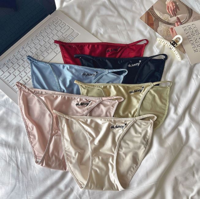 1/6 Pack Lot Womens Sexy String Satin Bikini Panties Silky Brief ...