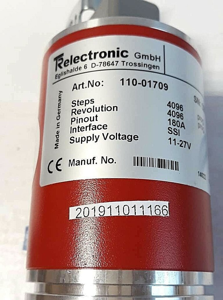 TR Electronic 110 01709 SN 00004 001 11-27V ENCODER harting (new old ...