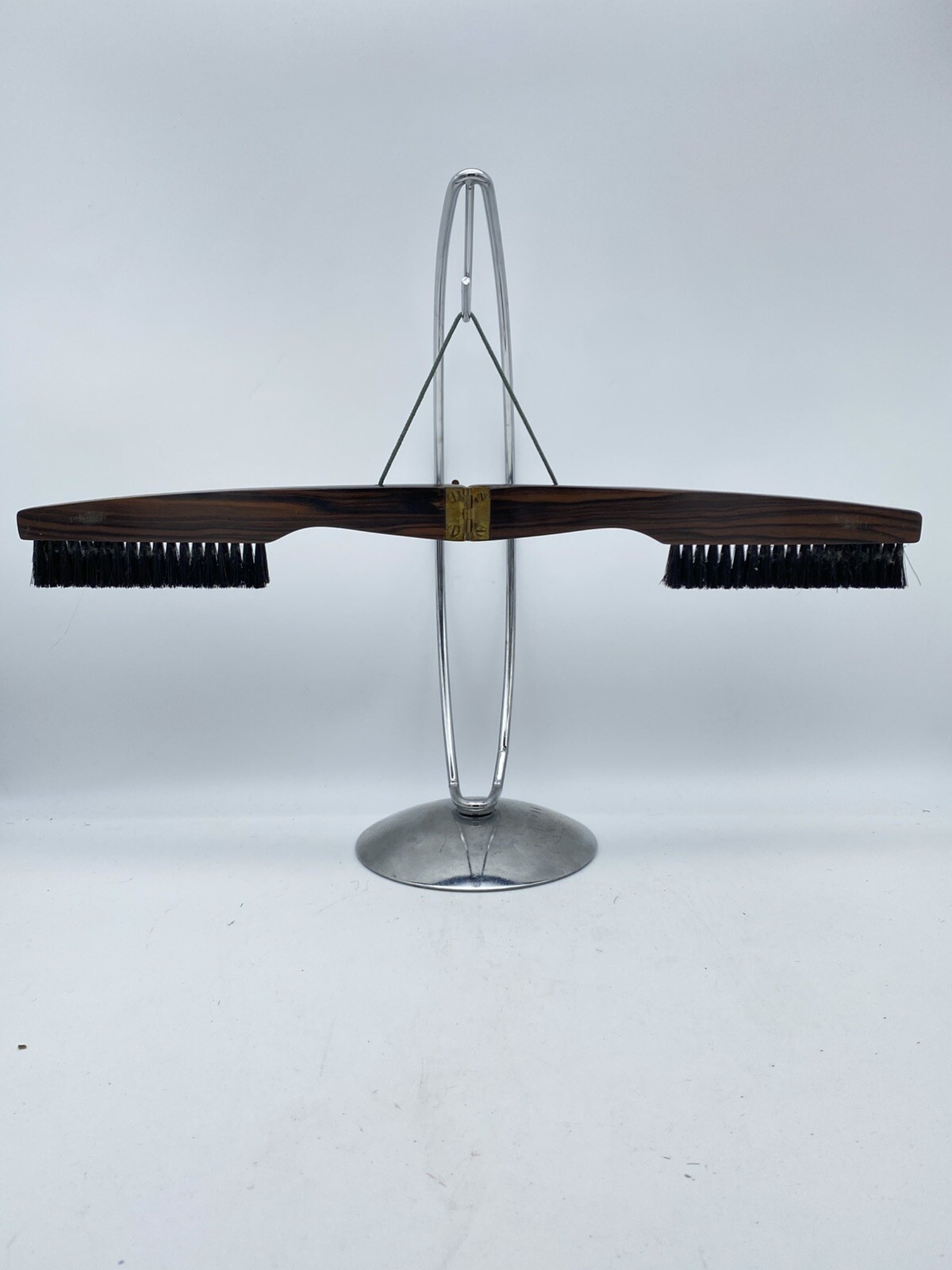 Antique Keystone Folding Clothes Hanger Ebony Wood Do… - Gem