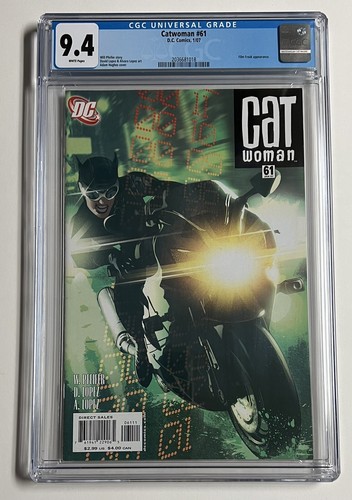CATWOMAN #61 CGC 9.4 2007 Film Freak Appearance Adam Hughes Cover DC ...