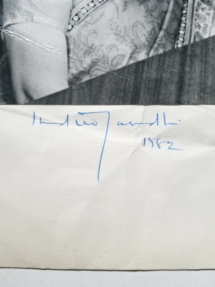 Indira Gandhi Indian Prime Minister SIGNED P Rankin Smith Original ...