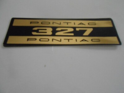 1964-66 Reproduction Canadian Pontiac 327 Valve Cover Decal | eBay