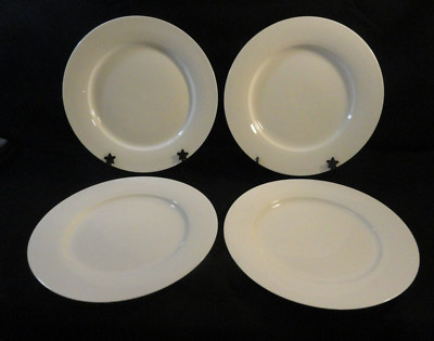 White Basics Dinner Plates set of Four (4) Maxwell Williams & Stratford ...