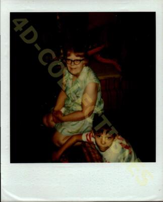 Vintage Found Polaroid Photograph RETRO Childhood Fun Caught on Camera ...