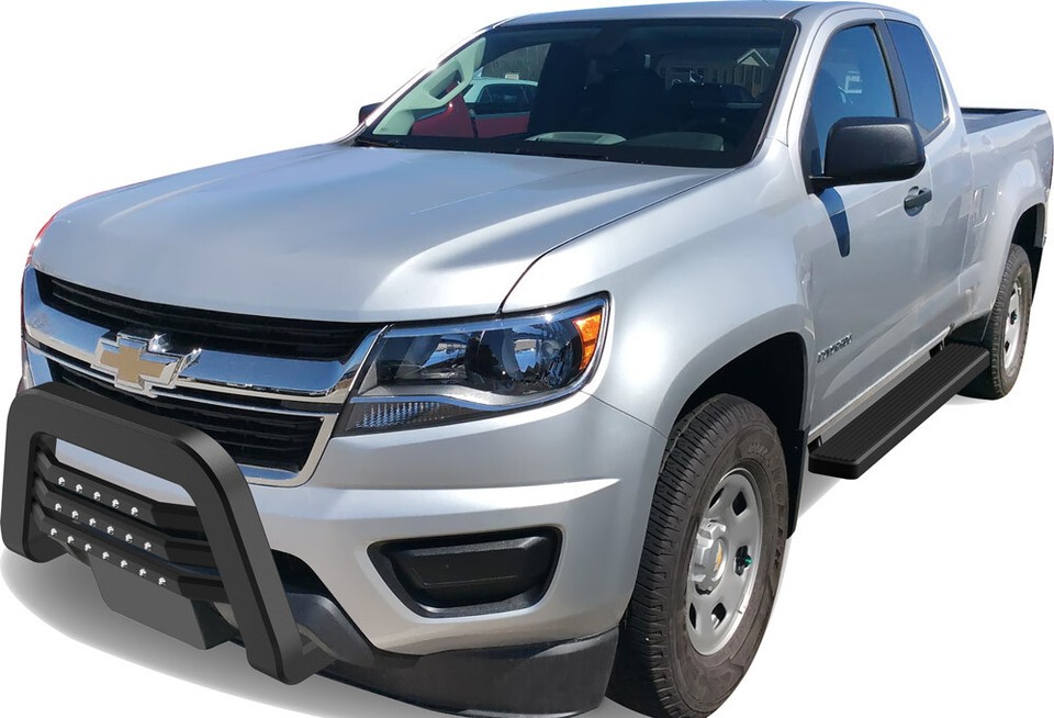 APS Black Push Bumper Bull Bar Fits 2015-2018 Colorado/Canyon (Excl ...