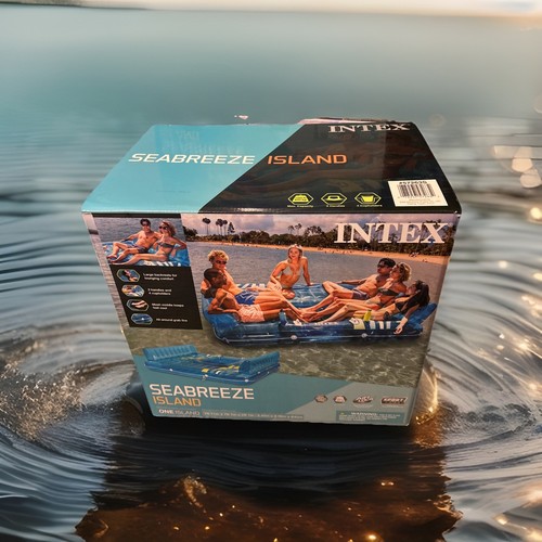 Intex 6-Person Seabreeze Island Lounge Float 57263S Pool Inflatable ...