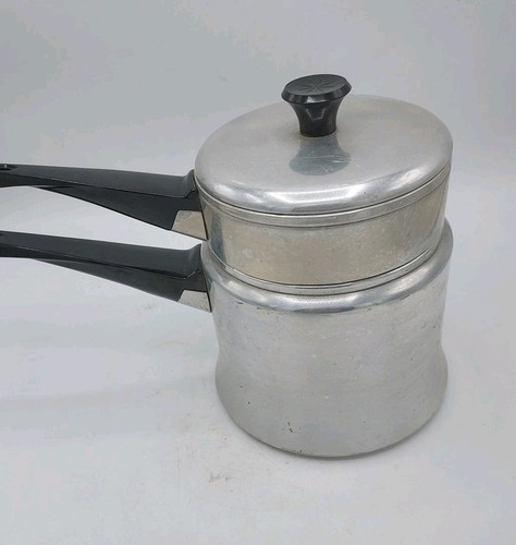 VTG Mirro Aluminum Double Pot Boiler 1 1/2 Quart M-1801 3 piece set ...
