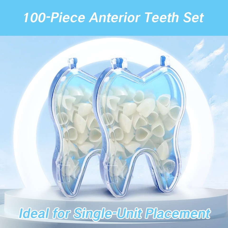 Tooth Caps for Broken Tooth Mixed Sizes Dental Temporary Crown Kit ...