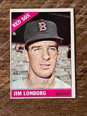 1966 Topps Jim Lonborg signed autographed baseball card Auto | eBay
