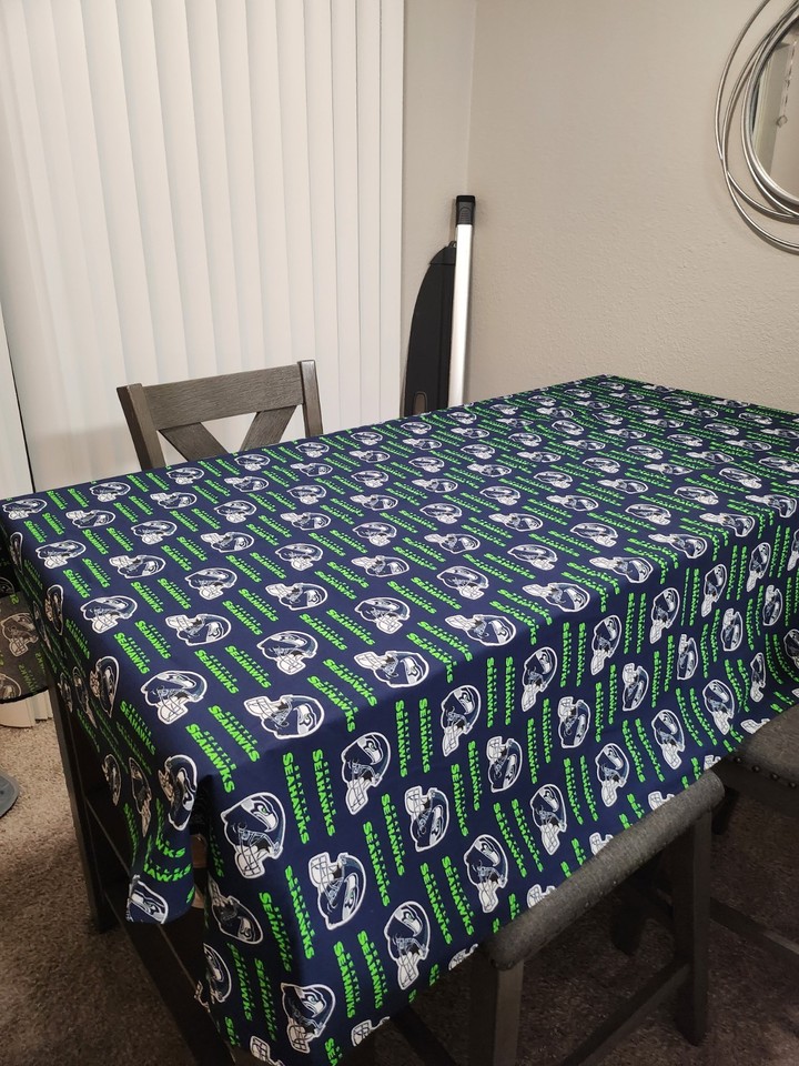 Homemade/Sewn Seahawks Seattle Print Tablecloth Table Cover NEW | eBay