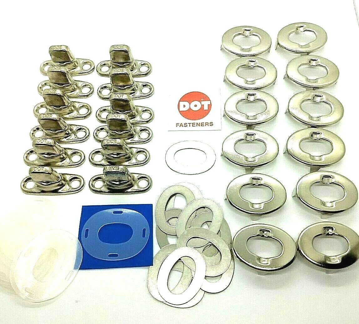 DOT 6mm KIT Twist Lock Common Sense Turn Fastener Eyelets boat canopy ...